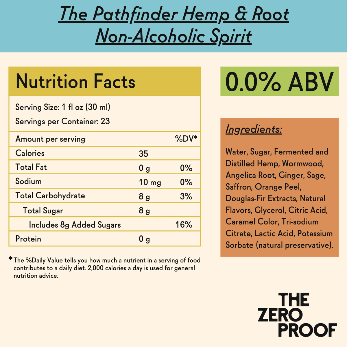 The Pathfinder's Hemp & Root Non-Alcoholic Spirit | The Zero Proof