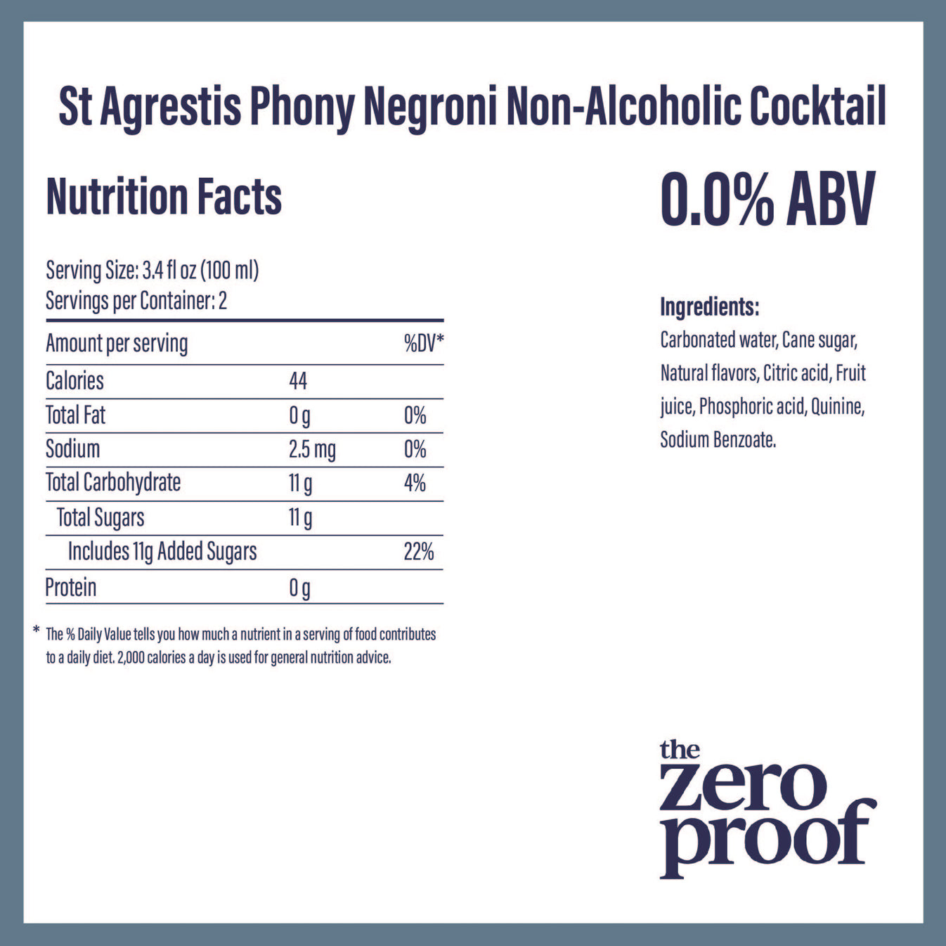 St. Agrestis Phony Negroni Non-Alcoholic Negroni | The Zero Proof