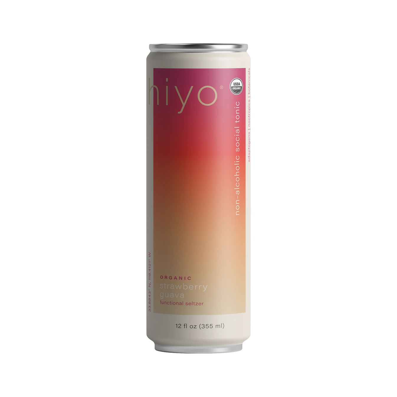 Hiyo Strawberry-Guava Non-Alcoholic Social Tonic (4-pack)
