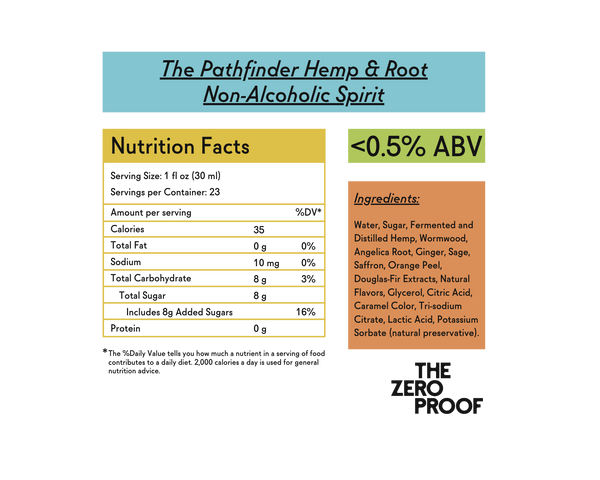 The Pathfinder's Hemp & Root Non-Alcoholic Spirit | The Zero Proof
