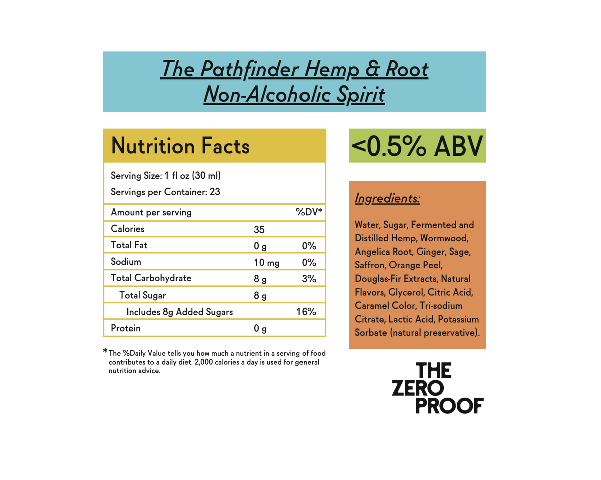 The Pathfinder's Hemp & Root Non-Alcoholic Spirit | The Zero Proof