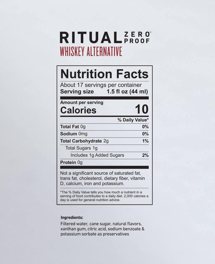 Ritual Zero Proof Whiskey Alternative